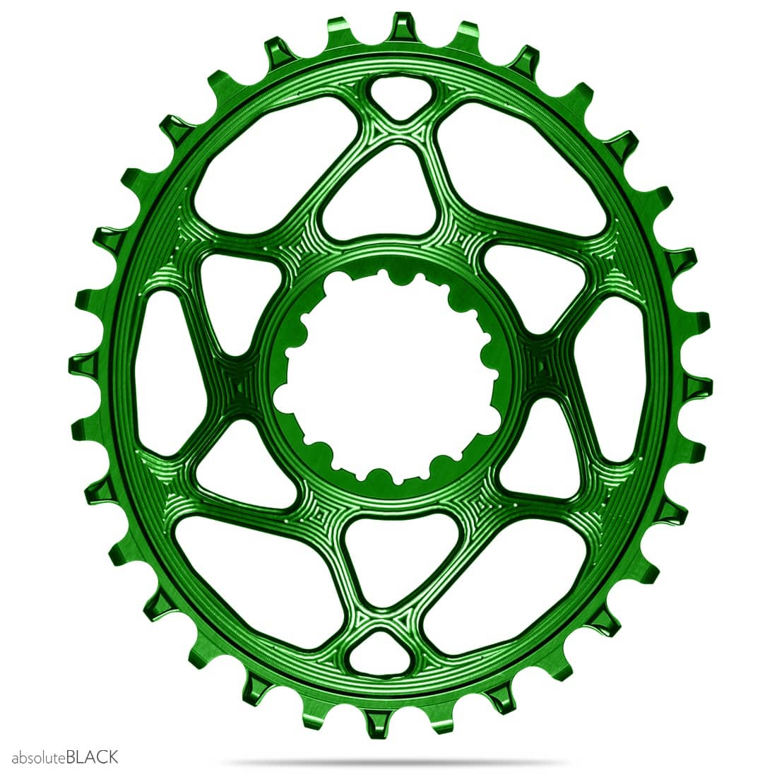 absoluteBLACK | SRAM OVAL GXP 1X direct mount traction chainring