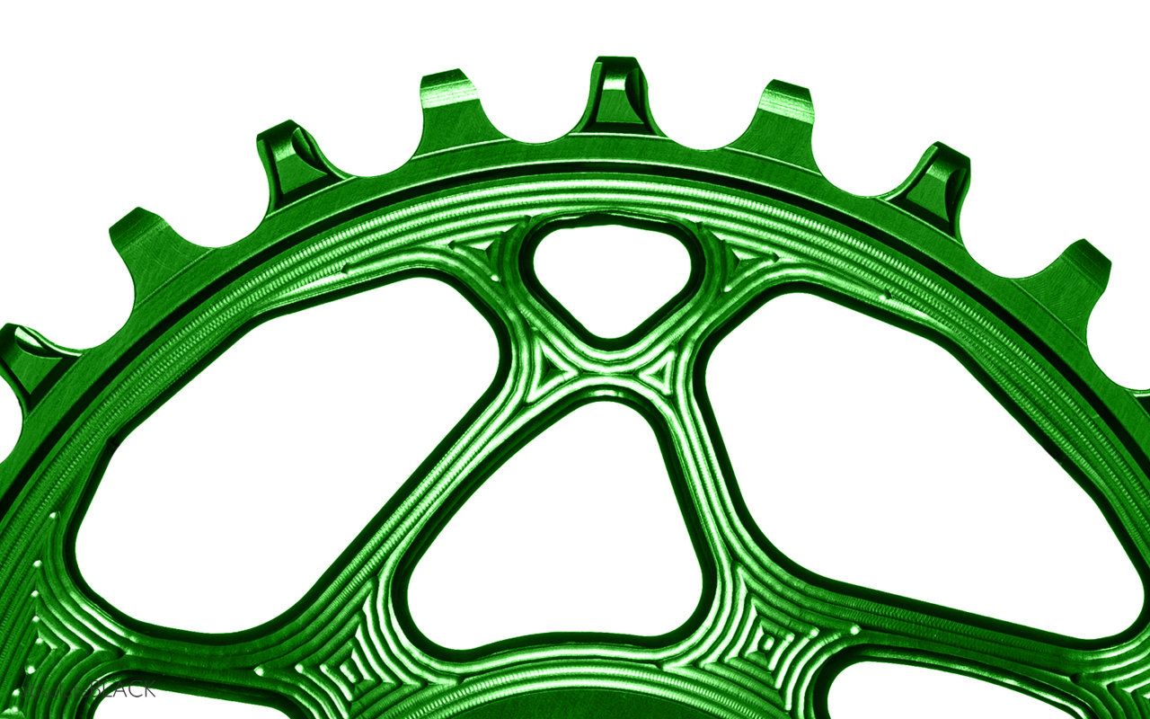 absoluteBLACK | SRAM OVAL GXP 1X direct mount traction chainring