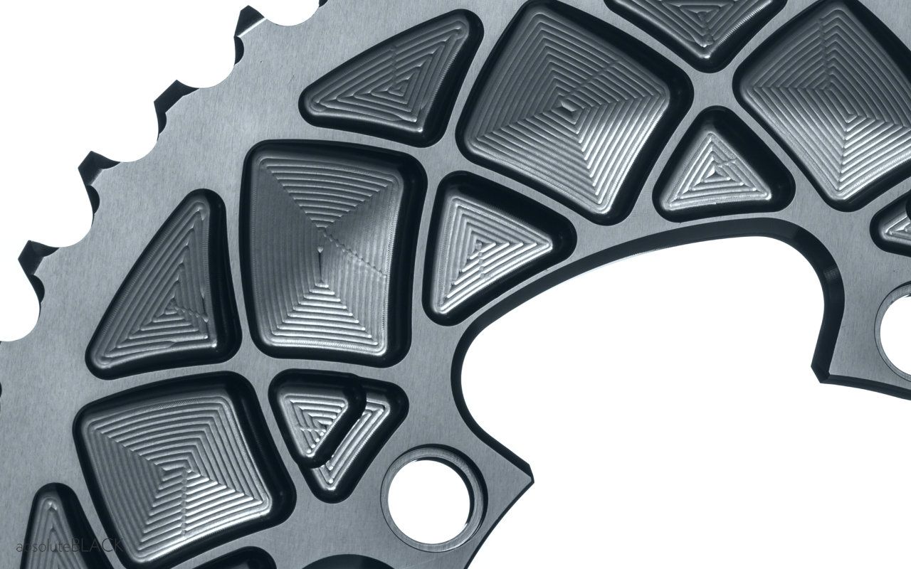 absoluteBLACK | Premium Road OVAL 2x 110/4bcd chainrings