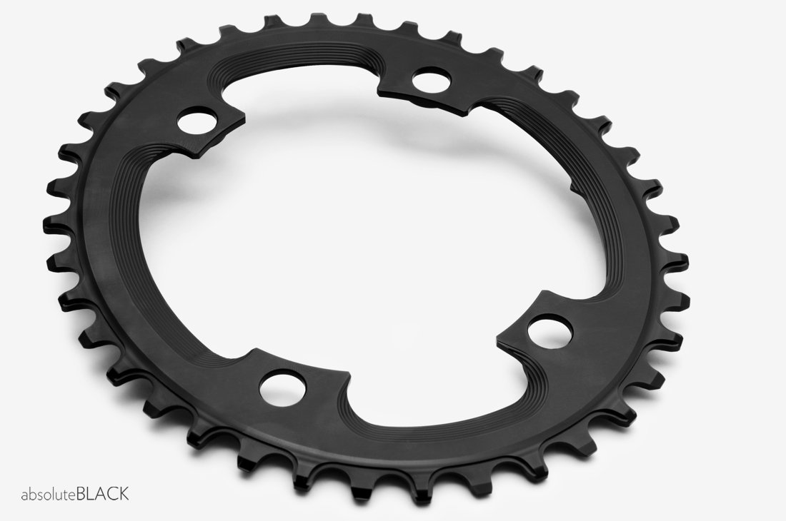 absoluteBLACK | 1X OVAL 110/4 bcd Cyclocross - Gravel chainring